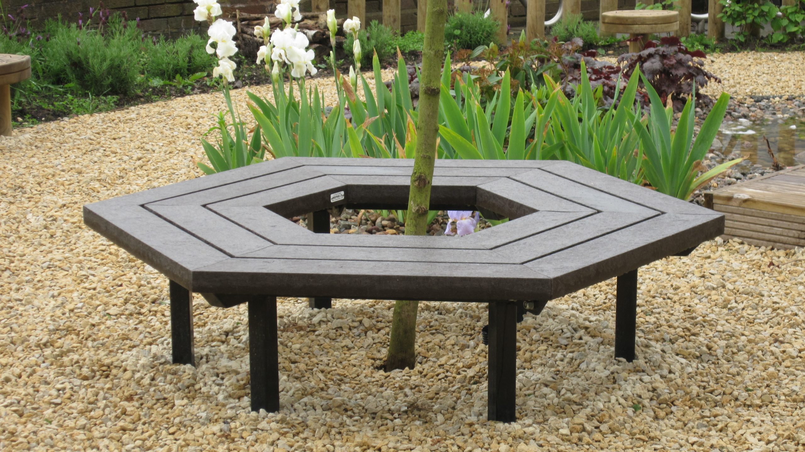 Hexagonal Bench (backless) - Sweepwise Ltd.
