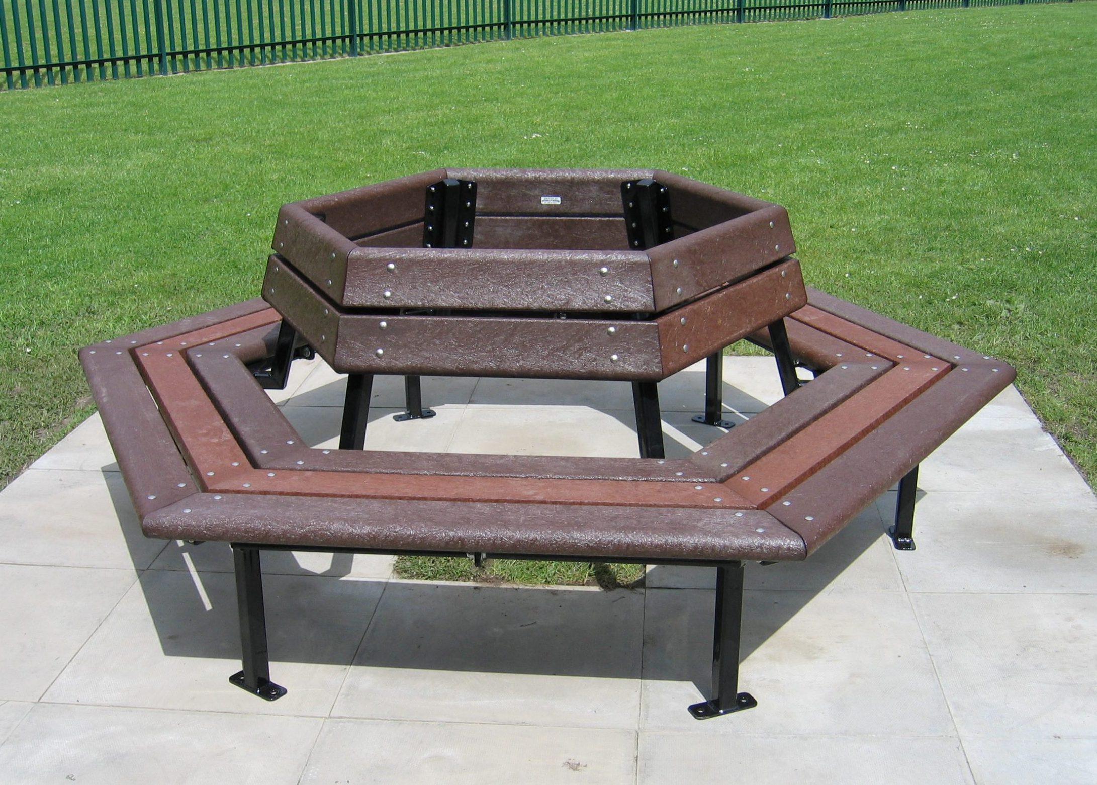 Lyme Six Sided (Hexagonal) Seat - Sweepwise Ltd.